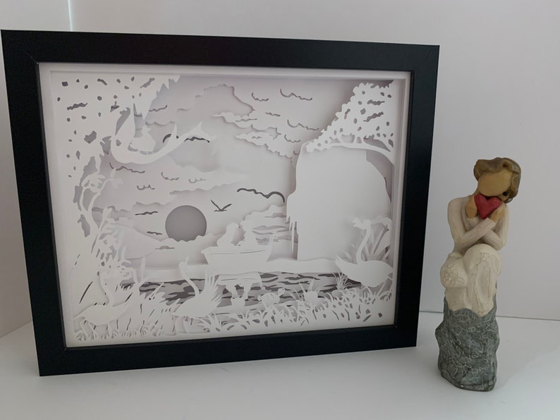 The Little Mermaid, Ariel and Prince, Beach Life, Decorative Shadow Box ...