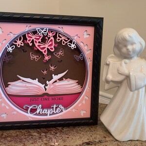 Just One More Chapter, Book and Butterfly Decor, Lightbox Lighted ...
