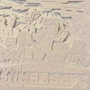 Minecraft Lightbox, Lighted Shadow Box Frame , LED Lamp, Home Decor, Great Gift for Husband or ...