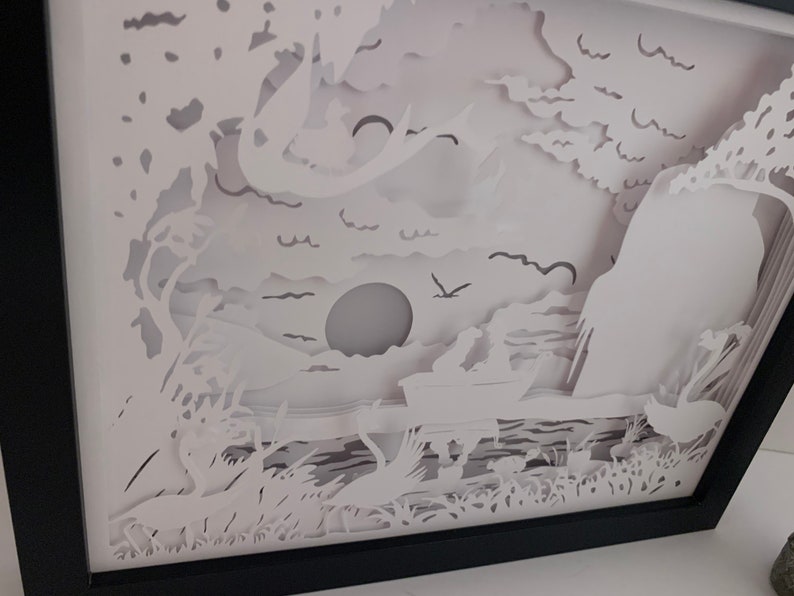 The Little Mermaid, Ariel and Prince, Beach Life, Decorative Shadow Box ...