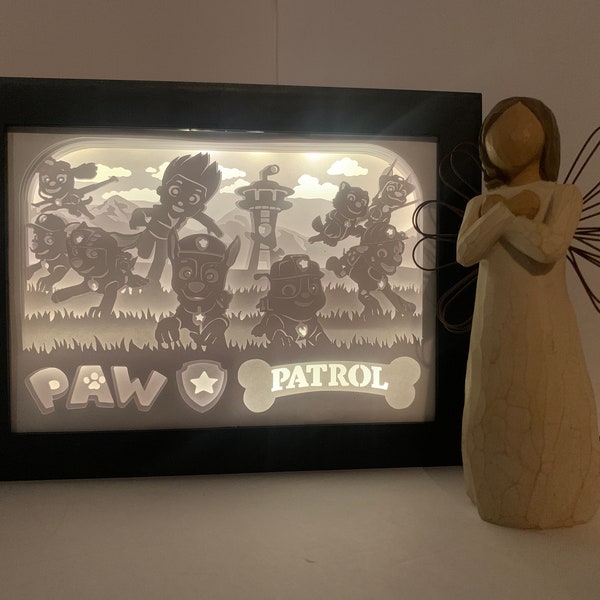 Paw Patrol Shadow Box - Etsy
