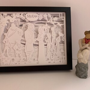 Princess Mulan, Mulan Light Box, LED Lamp, Decorative Shadow Box ...