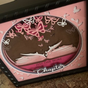 Just One More Chapter, Book and Butterfly Decor, Lightbox Lighted ...