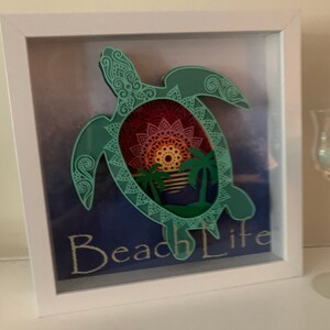 Sea Turtle Decor,palm Trees Ocean, Beach Life, Salt Life, Decorative ...