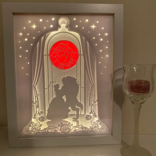 Beauty and the Beast Princess Belle Princess Decor Lightbox - Etsy
