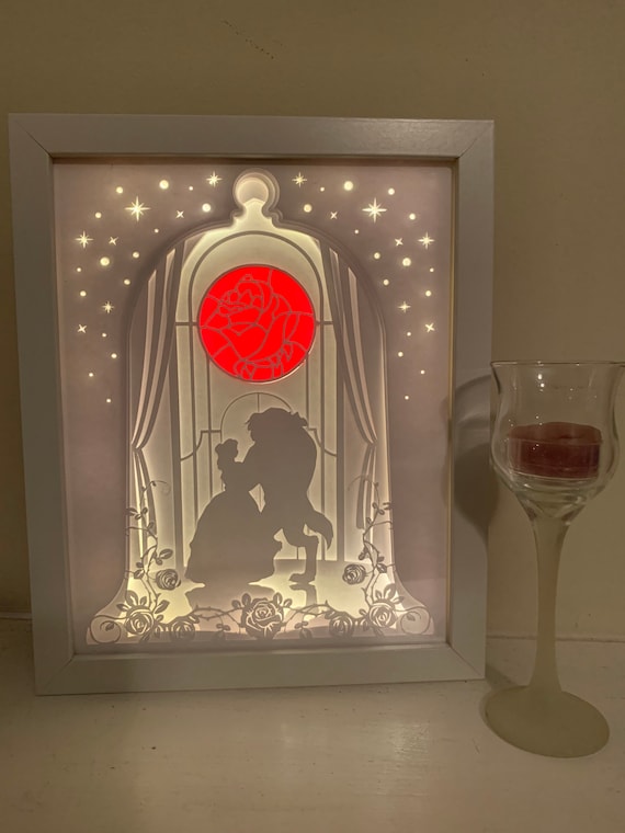 Beauty and the Beast Princess Belle Princess Decor Lightbox - Etsy