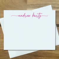 Personalized Monogram Stationery, Initial Note Cards, Custom Family ...