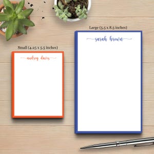 Custom Notepad for Women, Personalized Note Pad Gift, Stationery Paper Pad Personalize ...