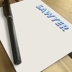 Personalized Kids Stationary Set With Custom Name, Colorful Fun Fonts ...