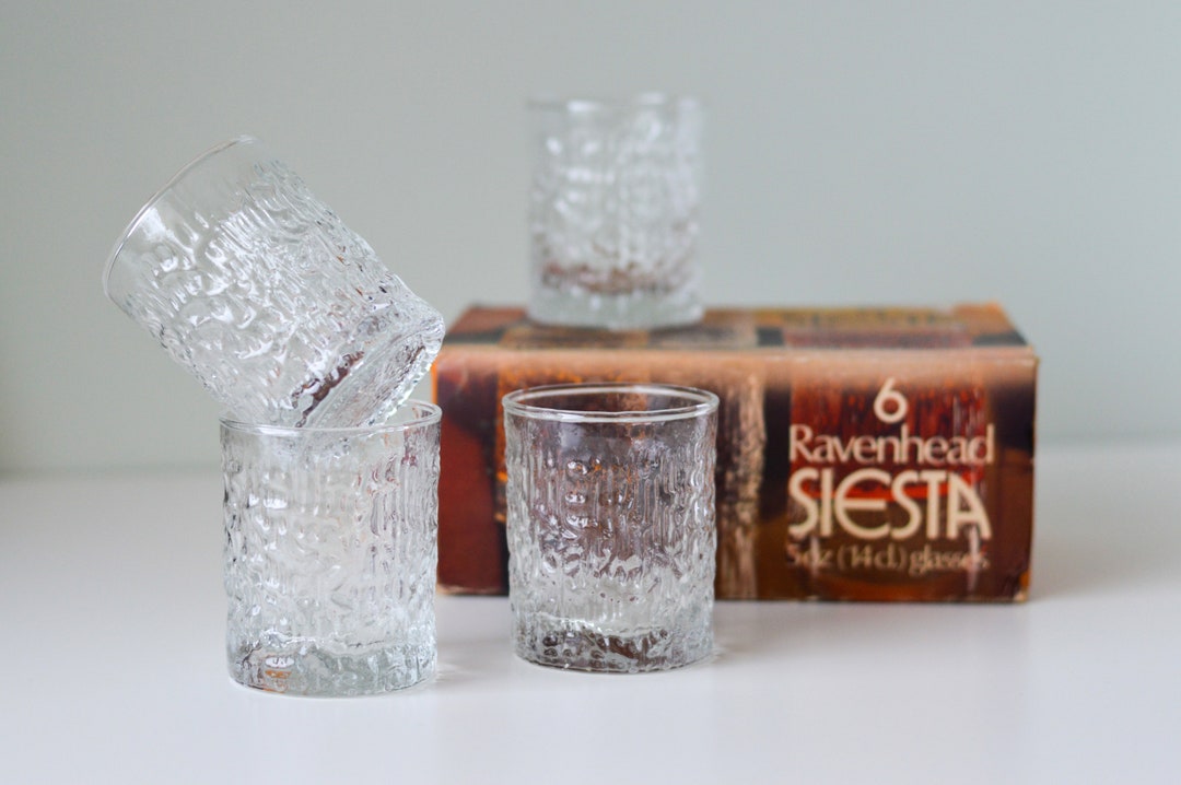 Vintage Ravenhead Crystal Glass Glasses Siesta - Etsy