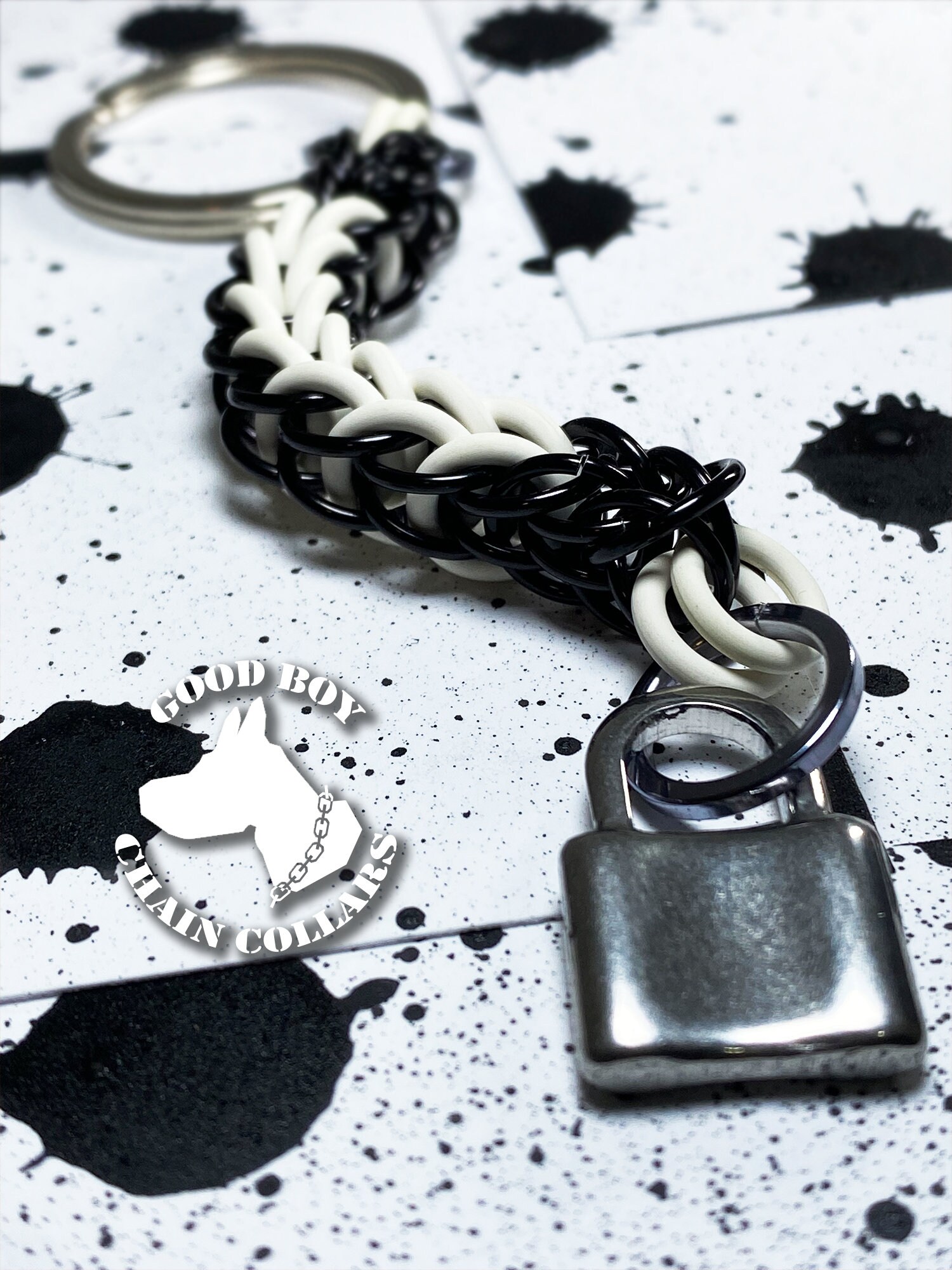 White Good Boy Key Chain, From Good Boy Chain Collars - Etsy