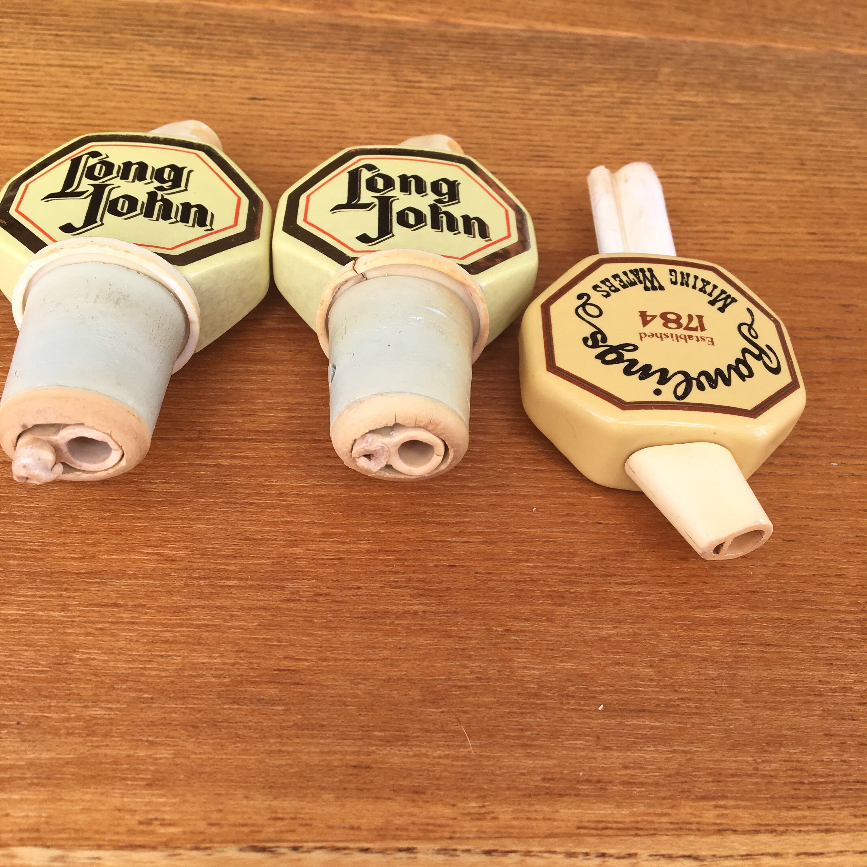 Trio of Vintage Ceramic Bottle Pourers - Etsy.de