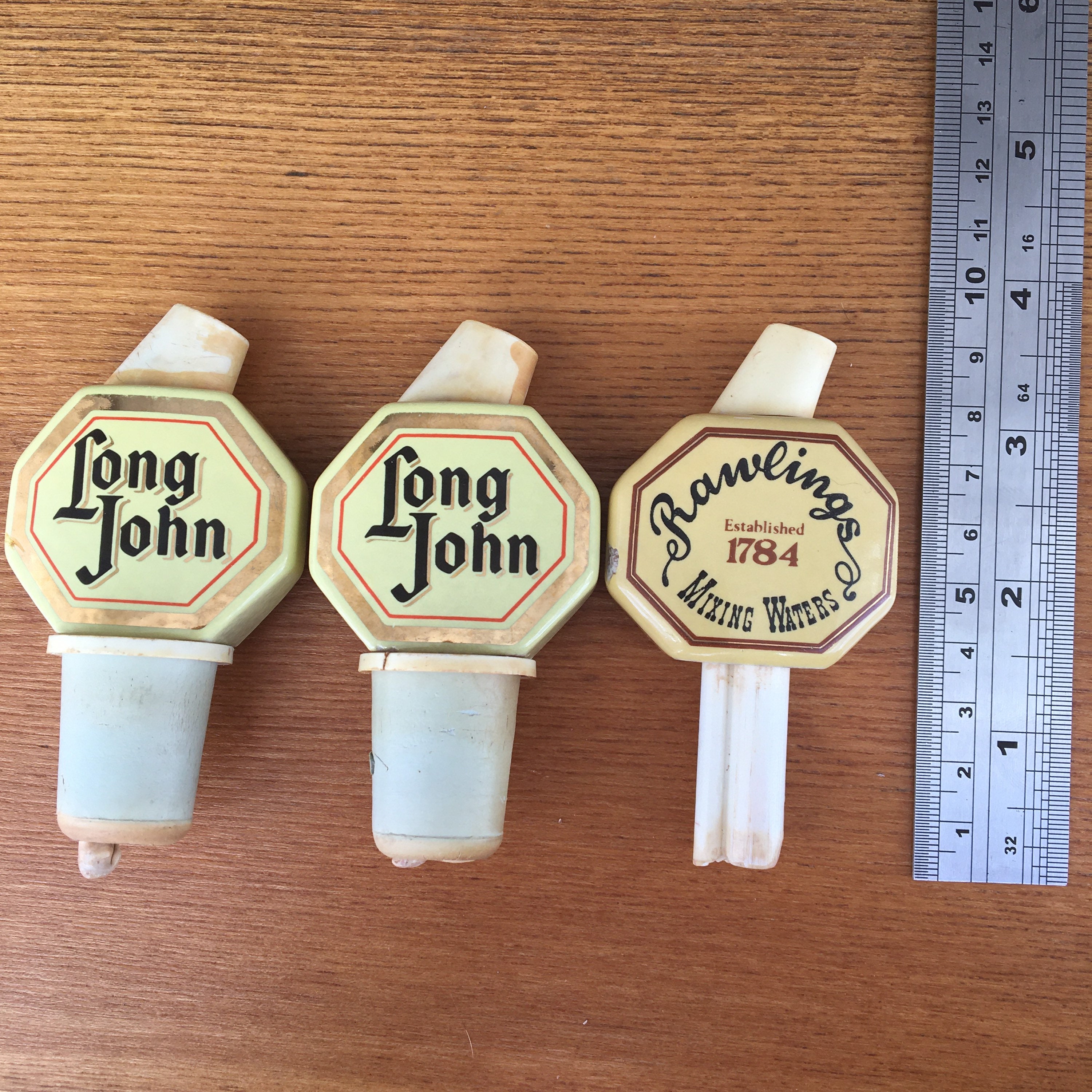 Trio of Vintage Ceramic Bottle Pourers | Etsy