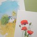 Yellow Field Original Watercolor Art House Sketch Pleinair Paining Wall ...