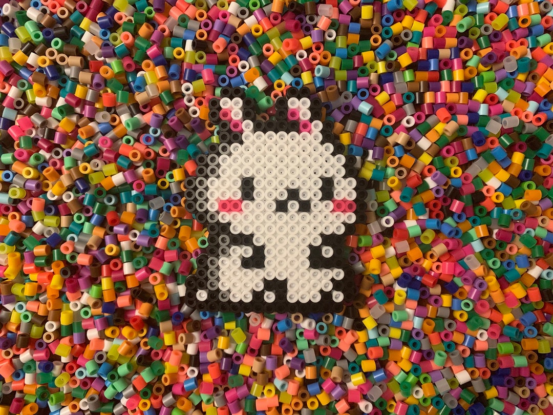 Cute Bunny Perler | EDC | Perler | Necklace | Kandi | PLUR | Festival ...