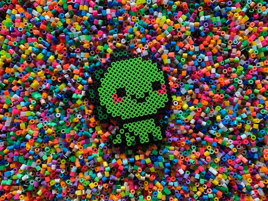 Cute Dino Perler EDC Perler Necklace Kandi PLUR - Etsy