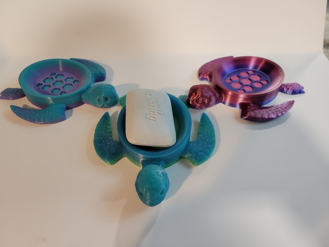 Sea Turtle Soap Dish - Many Colors 3D Printed - Etsy
