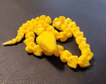 Amazing Articulated Ball Python Snake 3D Printed Articulated Desktop ...