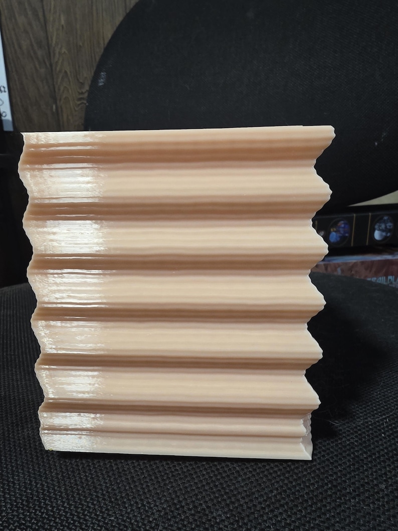 Modern Sculptural Wavy Tissue Box Cover | 3D Printed Rippled Kleenex ...