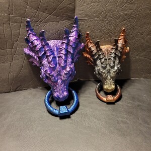 Dragon Door Knocker - Many Colors 3D Printed - Etsy