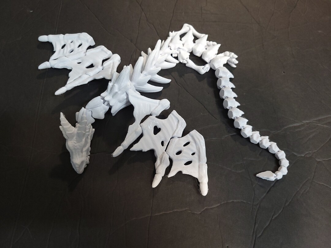 Undead Dragon Skeleton Articulated Flexible Many Colors - Etsy