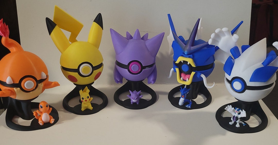 Pokeballs 3D Printed Pokeball With Poke Figure and Stand - Etsy Australia