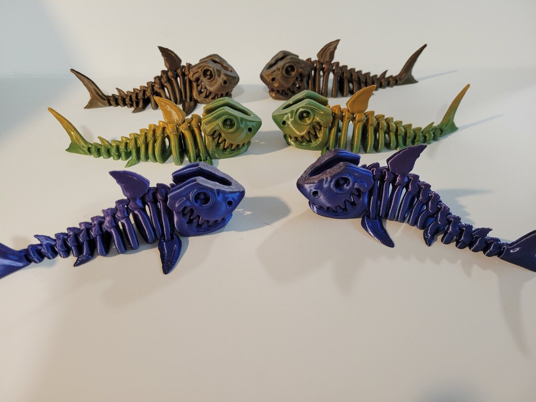 Skeleton Shark Flexible Many Colors - Etsy