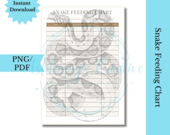 Snake Life Tracker Printable Snake Medical Tracker (Download Now) - Etsy