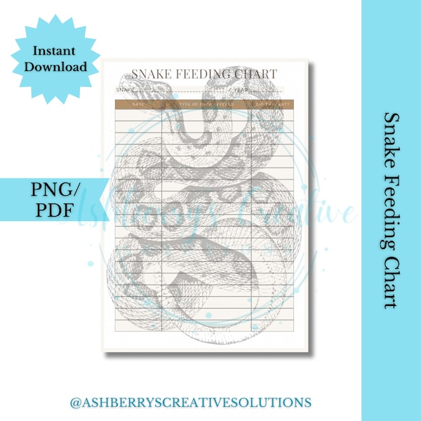 Pet Feeding Chart Printable - Etsy