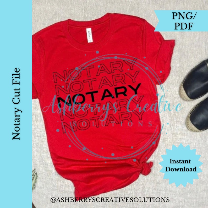 Notary Cut File | Notary Design | Mobile Notary Cut File | Notary ...