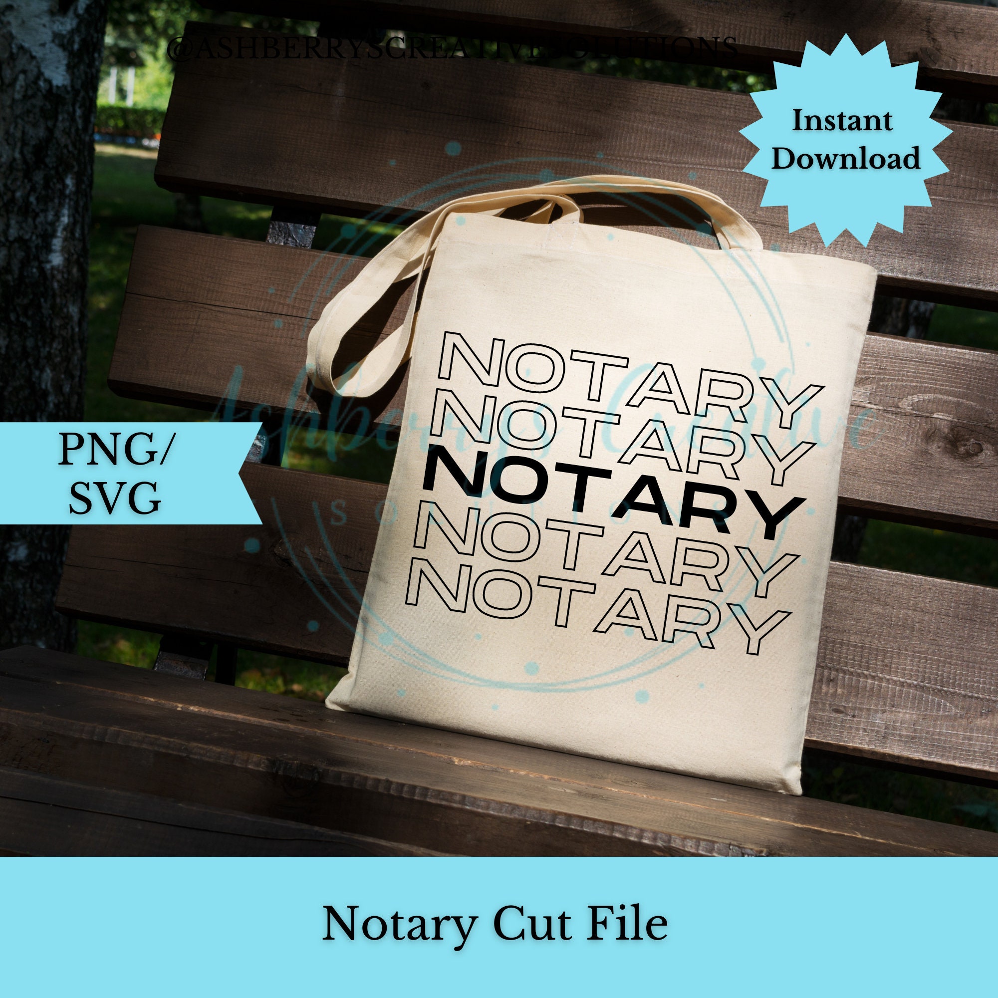 Notary Cut File | Notary Design | Mobile Notary Cut File | Notary ...