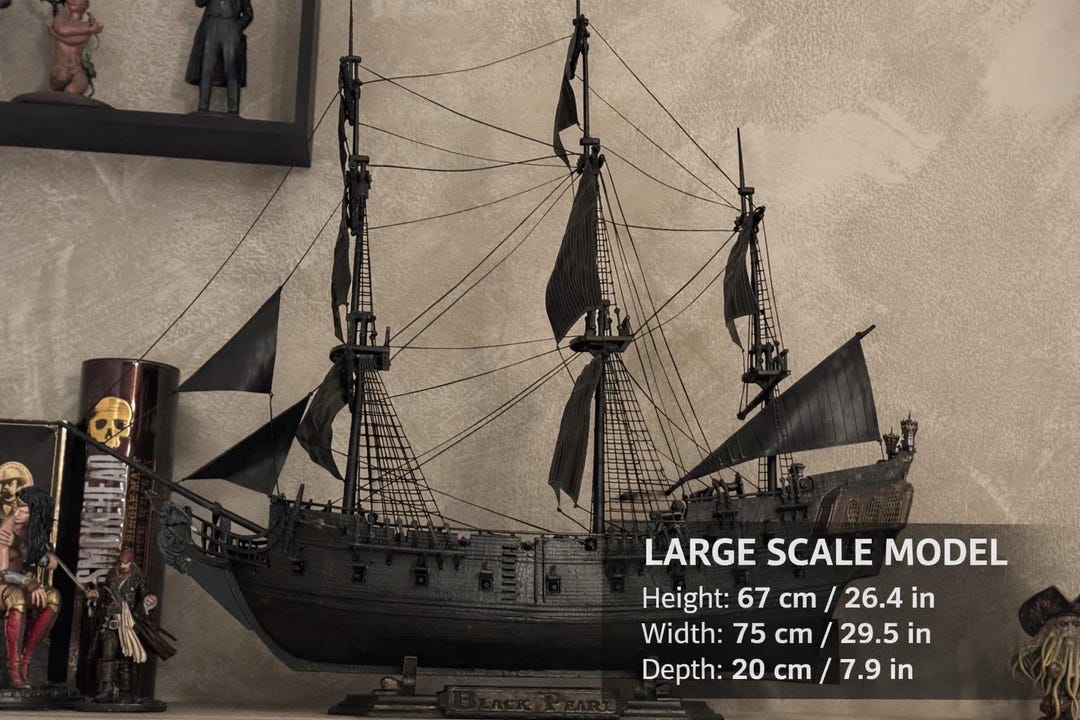 Black Pearl – Large Scale Ship Model Kit (67×75×20 Cm/26×29×8 In ...