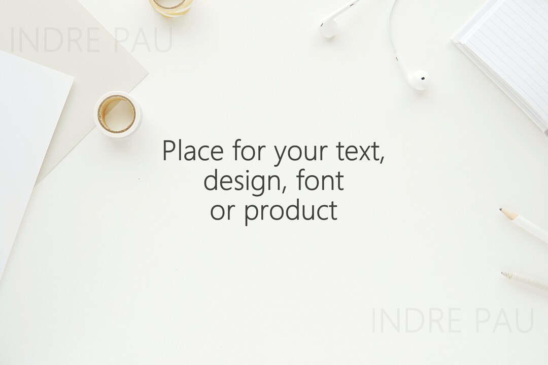 White Desktop Mockup Styled Desk Mockup Flat Lay Stationery - Etsy