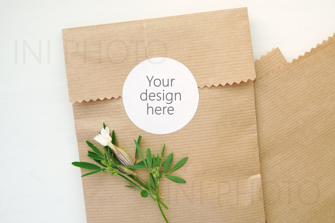 Round Sticker Mockup, Round Label Mockup, Gift Tag Sticker, Thank You ...