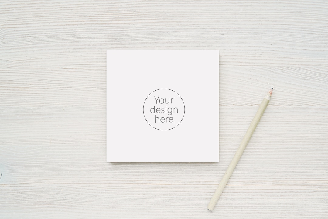 Square Notepad Mockup, Sticky Notes Mockup, Small Notepad Mockup, Note ...