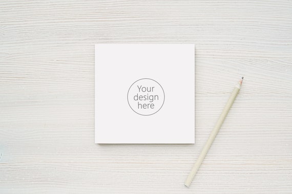 Square Notepad Mockup Sticky Notes Mockup Small Notepad - Etsy