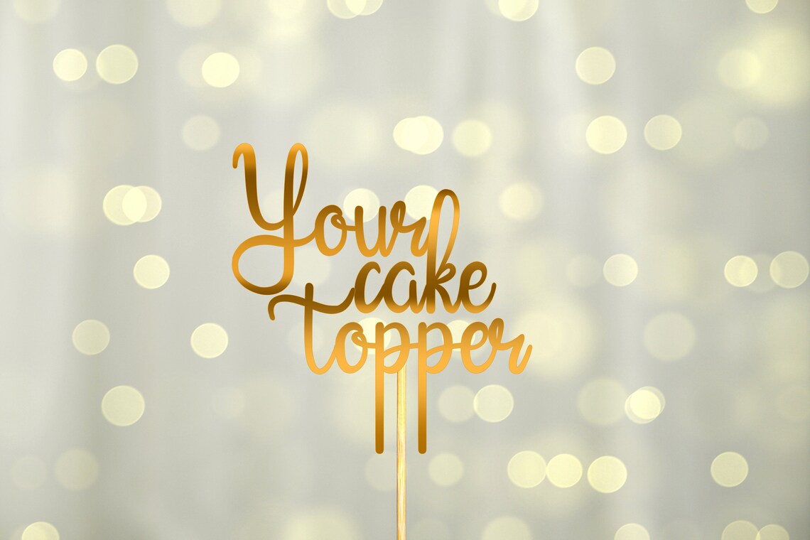 Cake Topper Mockup Background Mockup for Cake Topper Design - Etsy
