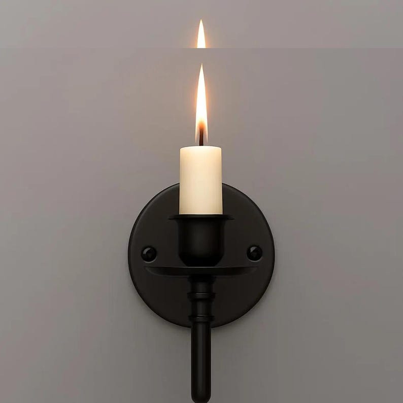 Brass Candle Sconce: Mid-century Sconce Wall Light Fixtures - Etsy