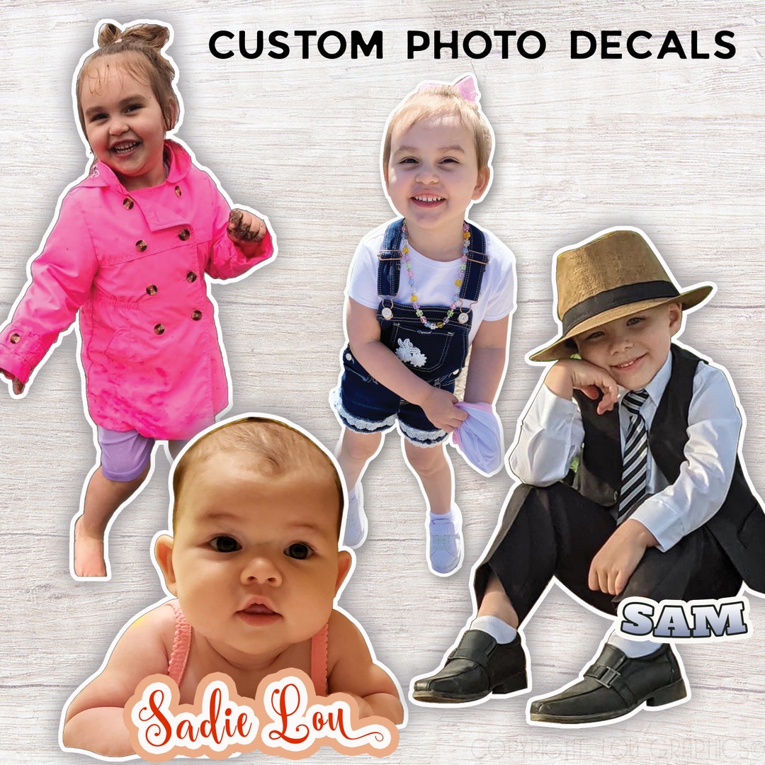 Custom Photo Decals: Repositionable Wall & Laptop Stickers - Etsy