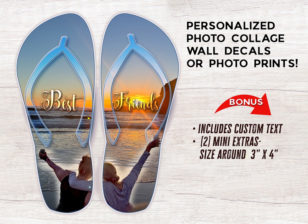 Custom Sandal Photos Collage Wall Decals Photo Prints - Etsy