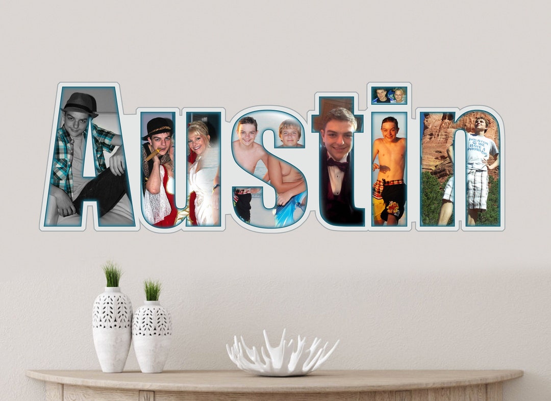 Personalized Name Photo Wall Decals Photo Prints Custom Photo Stickers ...