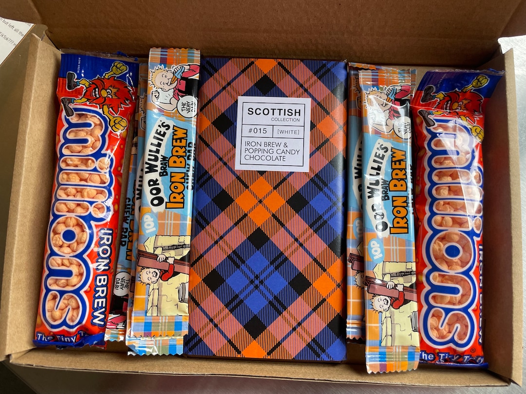 Letterbox Scottish Iron Brew Themed Sweet Box - Chocolate, Millions and ...