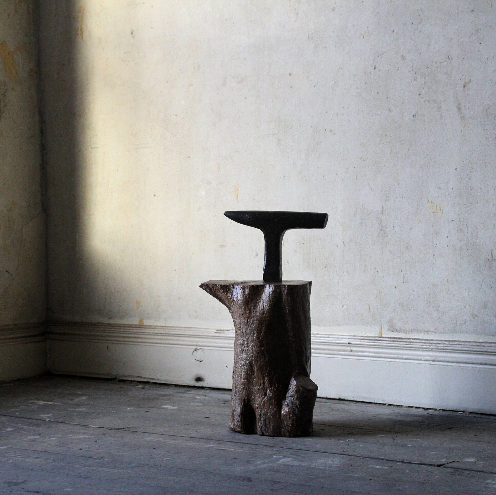 Antique Primitive 19th Century Anvil on Tree Trunk, Folk Art - Etsy UK