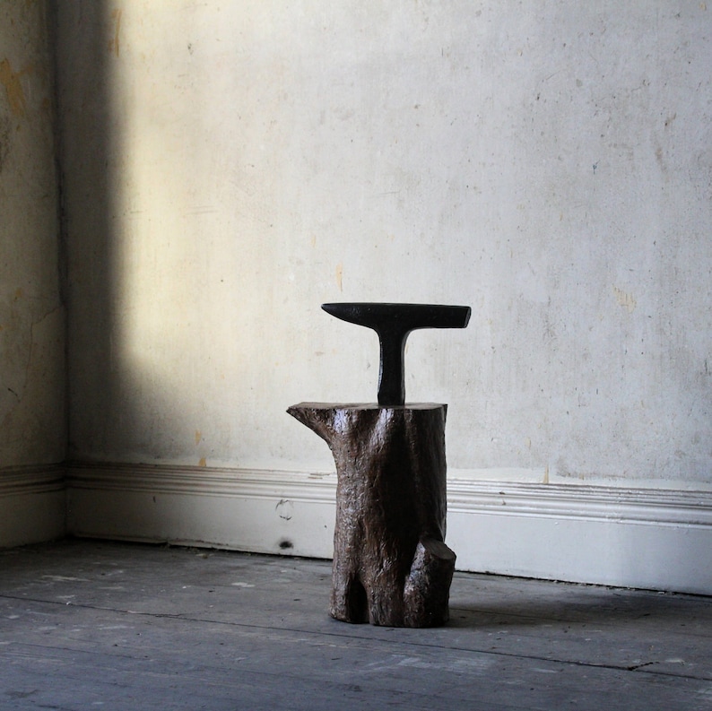 Antique Primitive 19th Century Anvil on Tree Trunk, Folk Art - Etsy