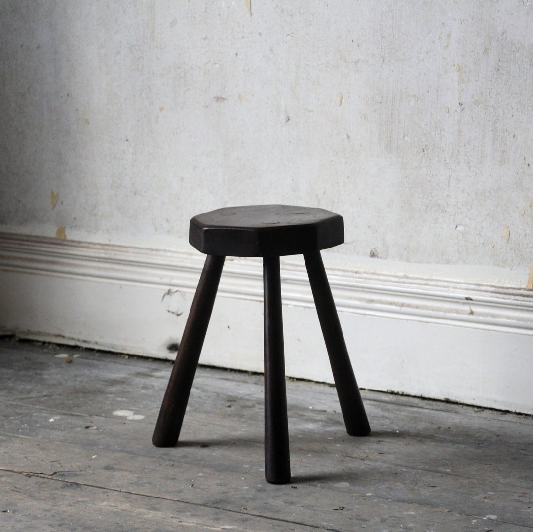 Antique Welsh Primitive 19th Century Stool, Ash and Elm - Etsy