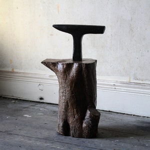 Antique Primitive 19th Century Anvil on Tree Trunk, Folk Art - Etsy