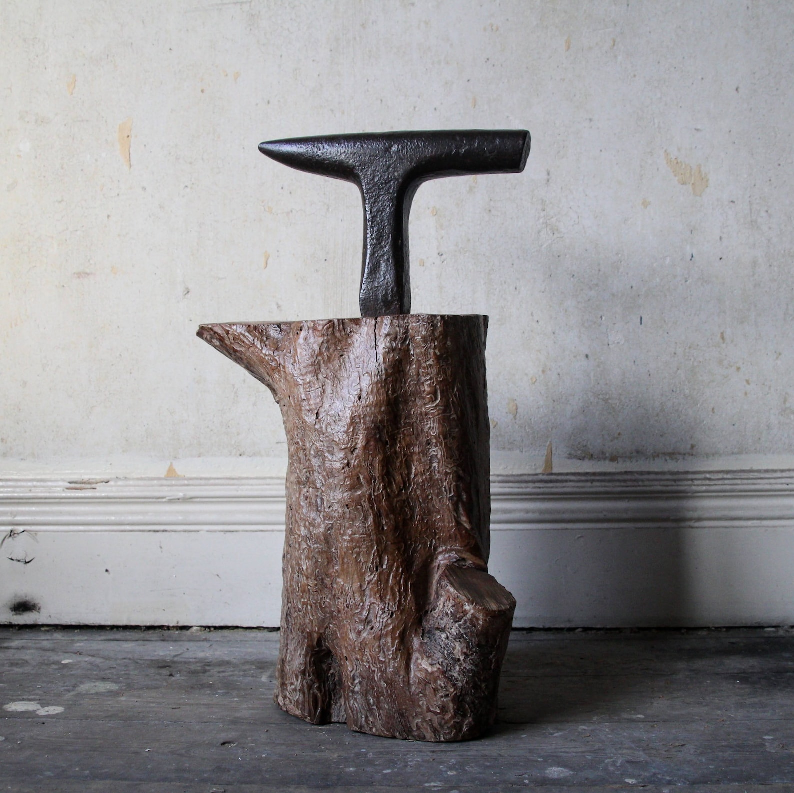 Antique Primitive 19th Century Anvil on Tree Trunk, Folk Art - Etsy