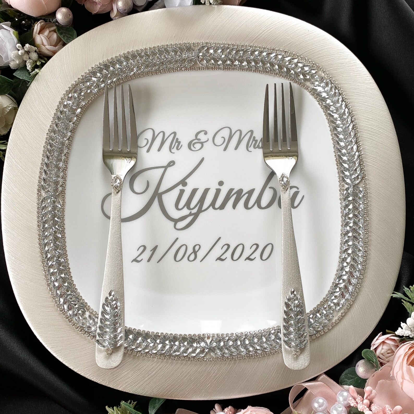 Silver Wedding Cake Server Set, Wedding Cake Knife and Server, Wedding ...