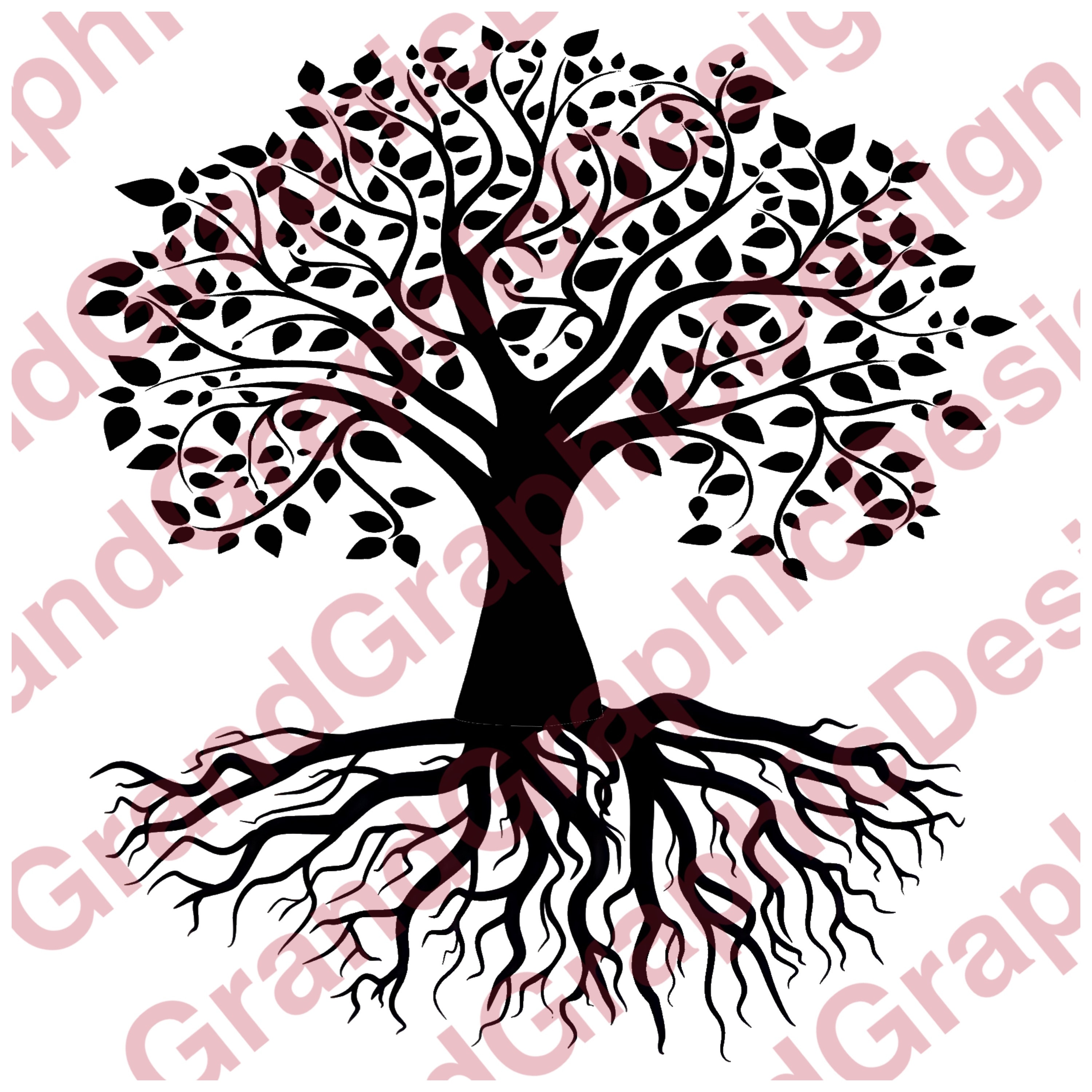 Family Tree of Life and Extended Roots (SVG, JPEG, & PNG ) - Etsy