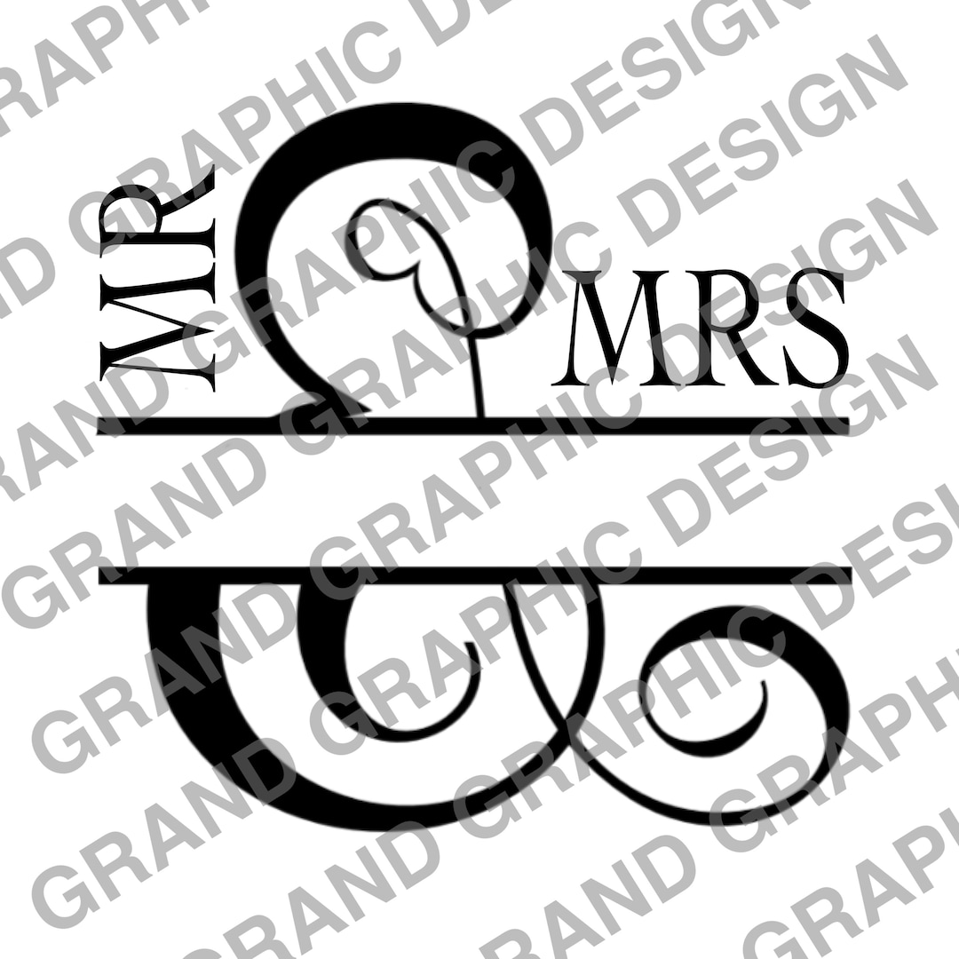 Mr & Mrs Design Downloadable - Etsy